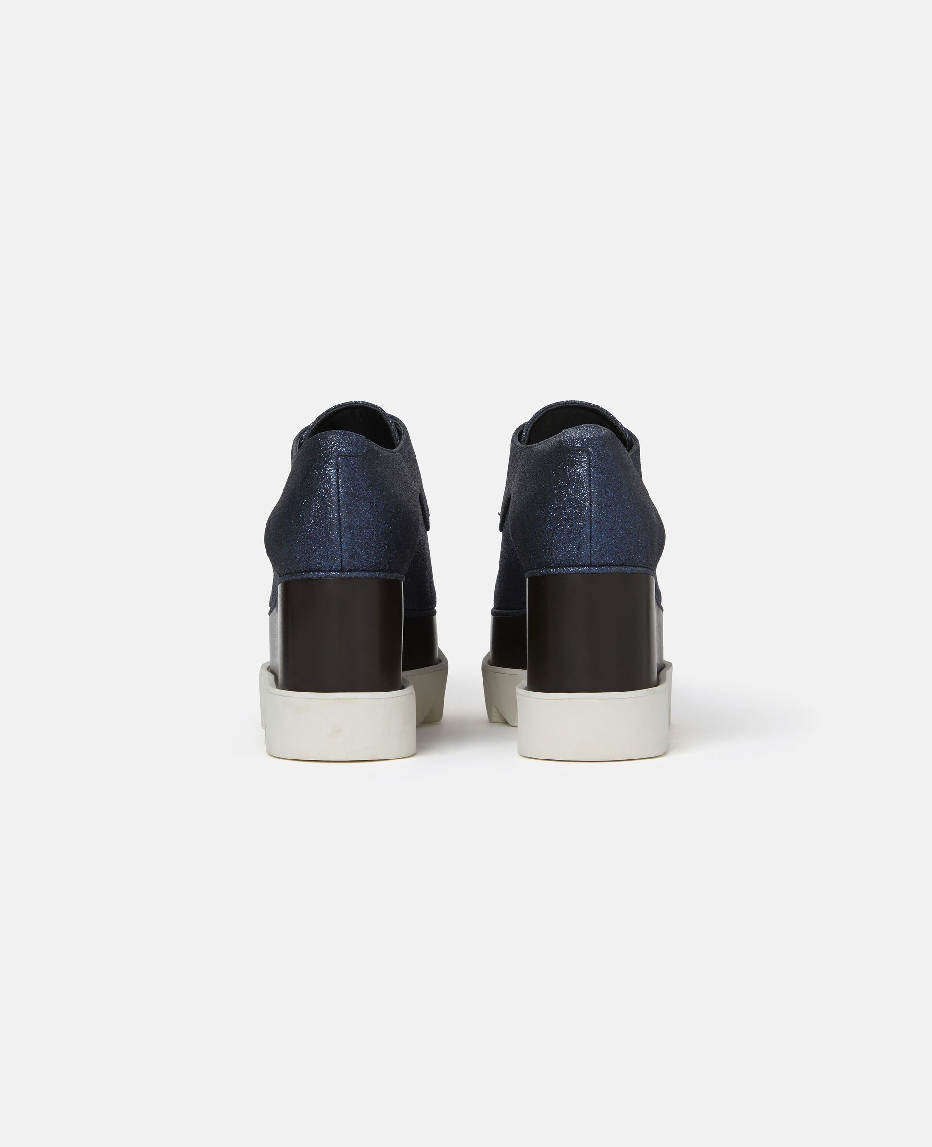 Women Deep Midnight Elyse Glitter Platforms | Stella McCartney US