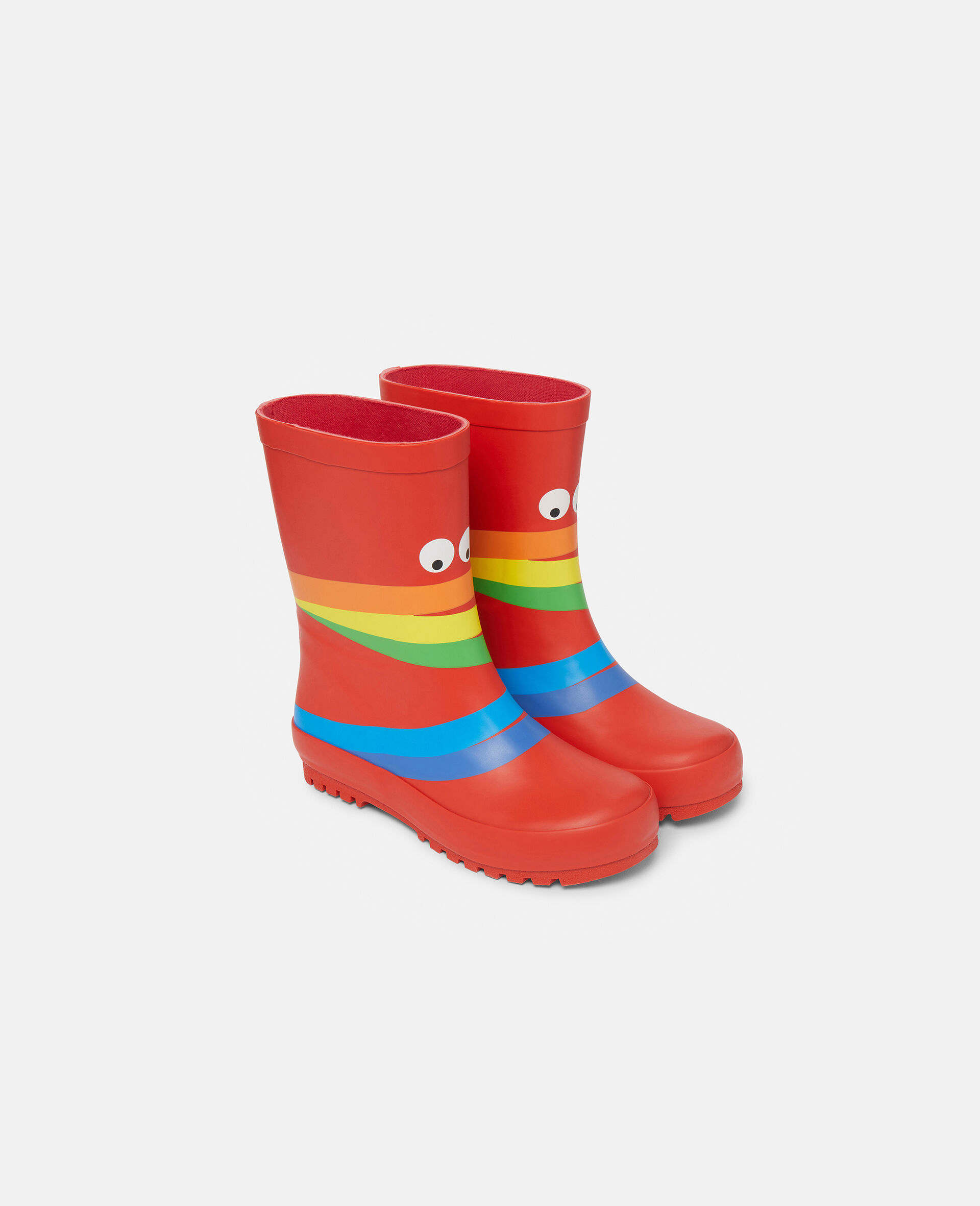 Boys Red Rubber Rain Boots | Stella McCartney CA