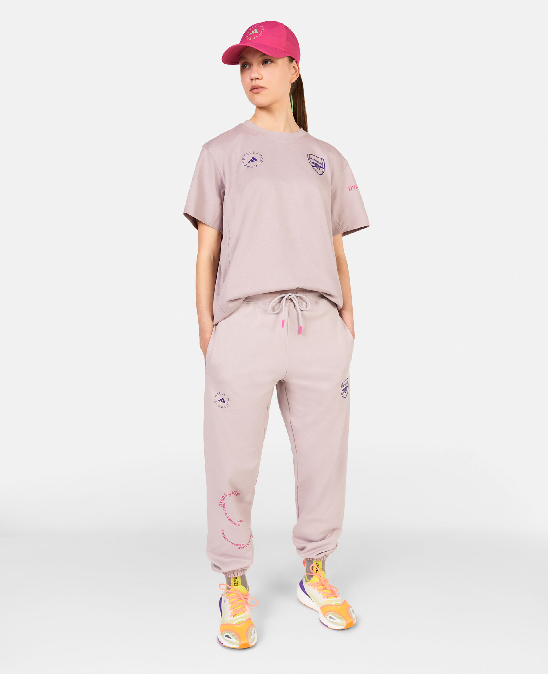 Women F Mauve Adidas By Stella Mccartney × Arsenal Oversized T Shirt