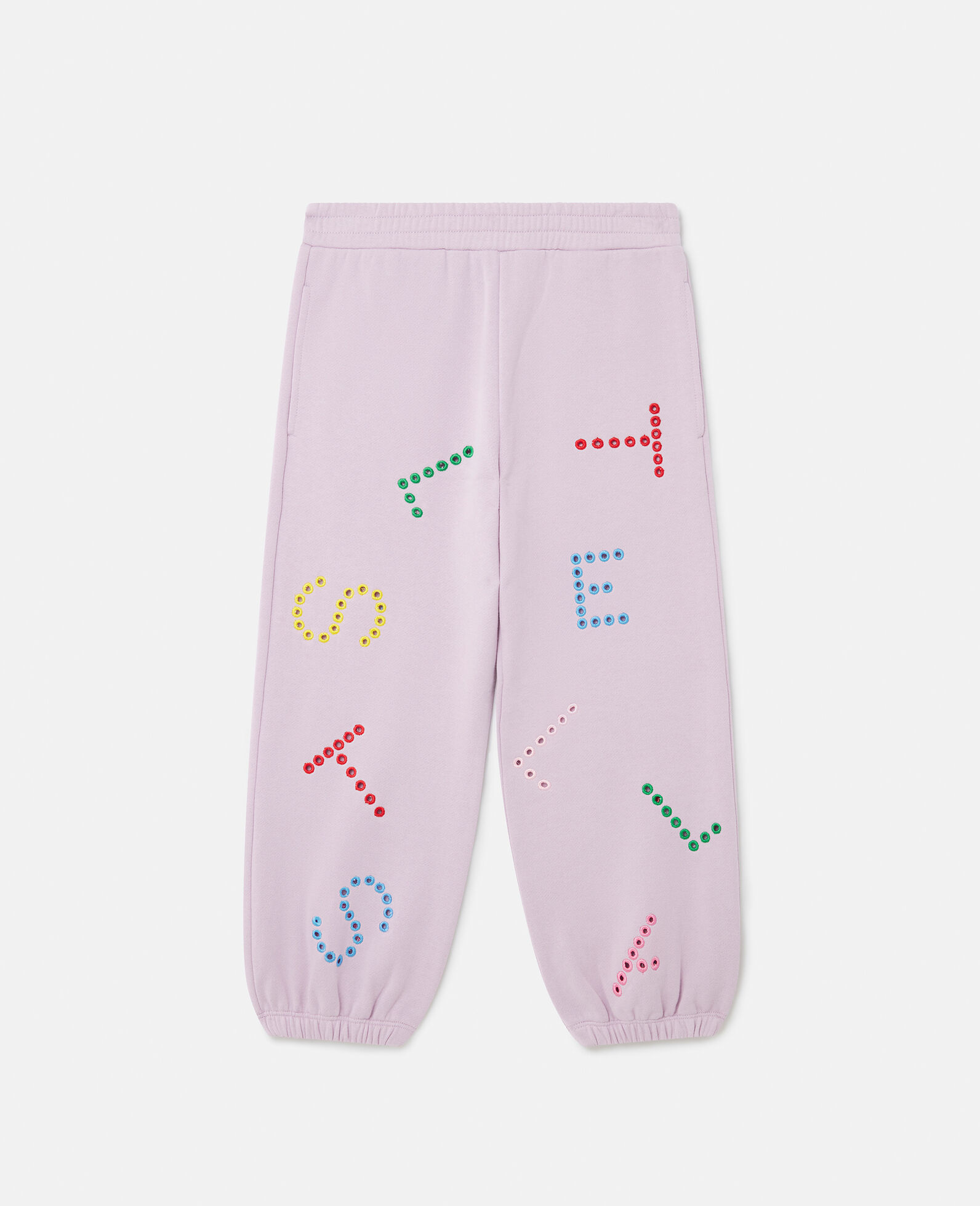 Women Lavender Stella Pattern Joggers | Stella McCartney US