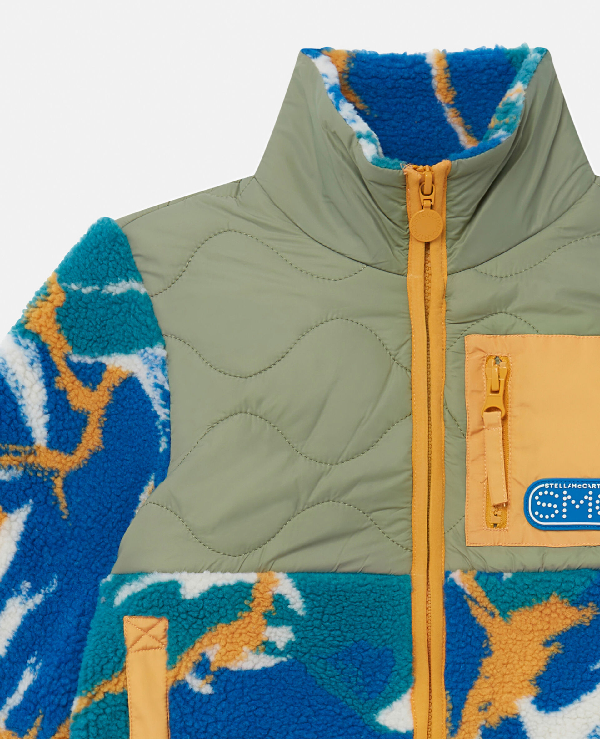 Women Multicolor Camouflage Pattern Fleece | Stella McCartney US