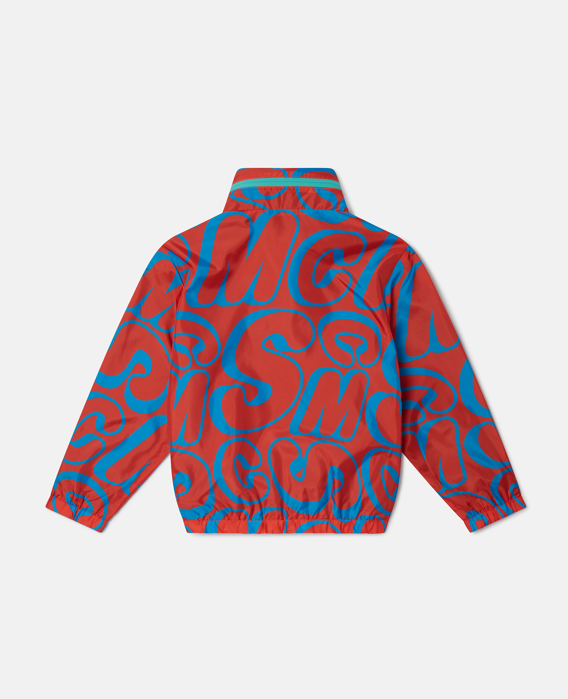 Women Red/Blue SMC Print Hooded Jacket | Stella McCartney FI