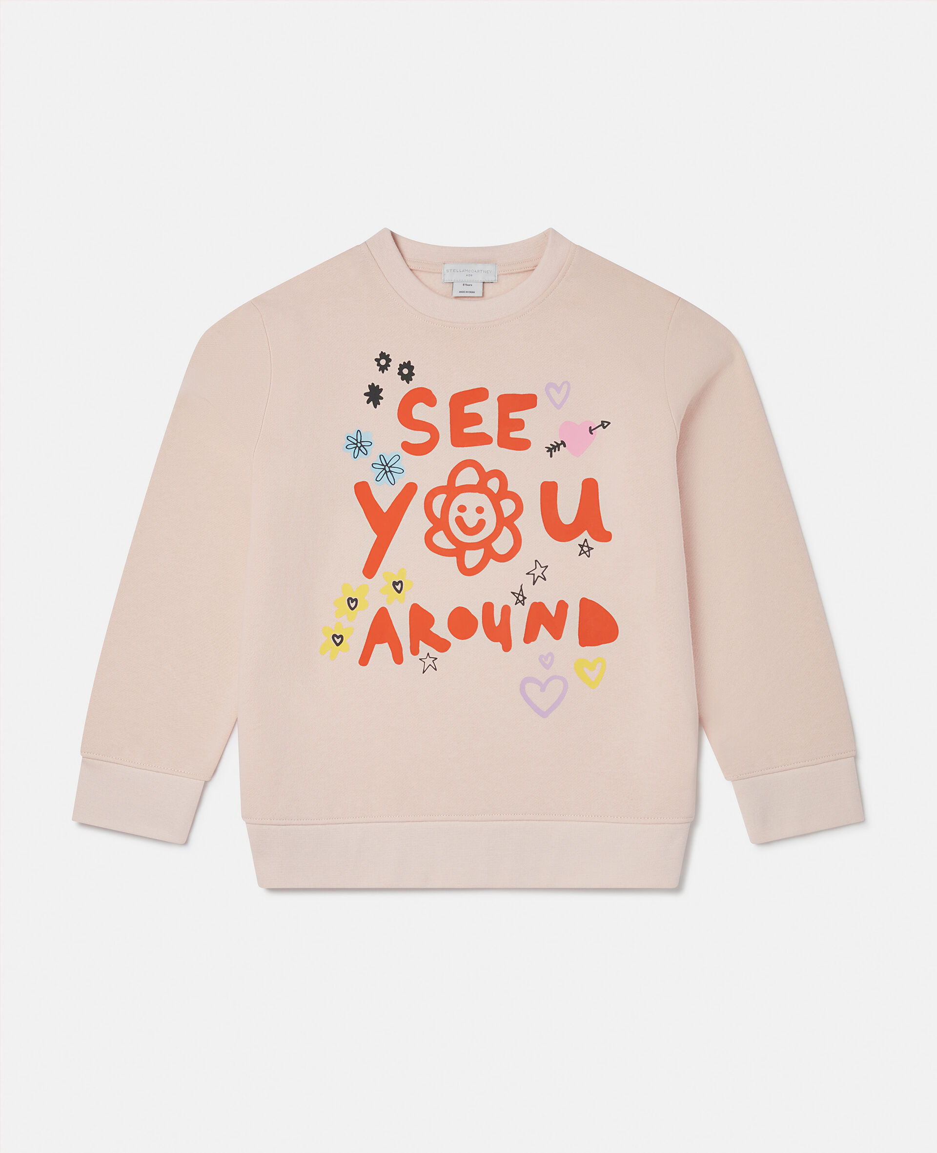 Women Pink 'See You Around' Slogan Sweatshirt | Stella McCartney US