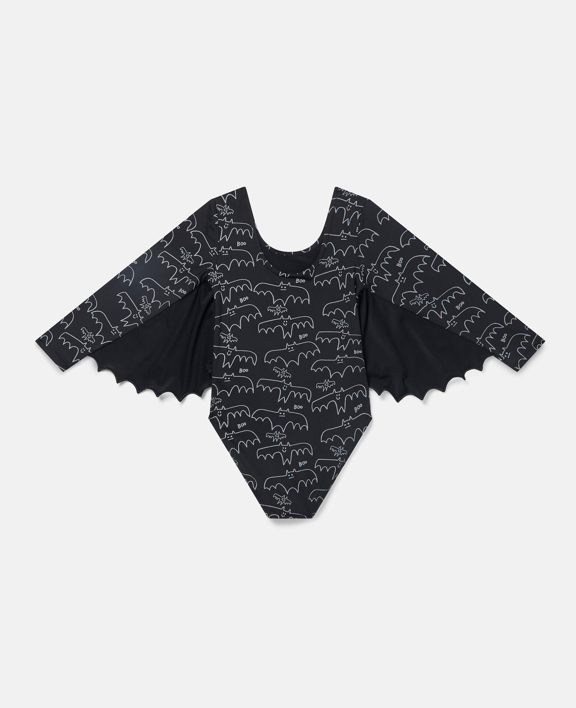 Girls 블랙 할로윈 배트 프린트 윙 바디수트 Stella Mccartney Kr