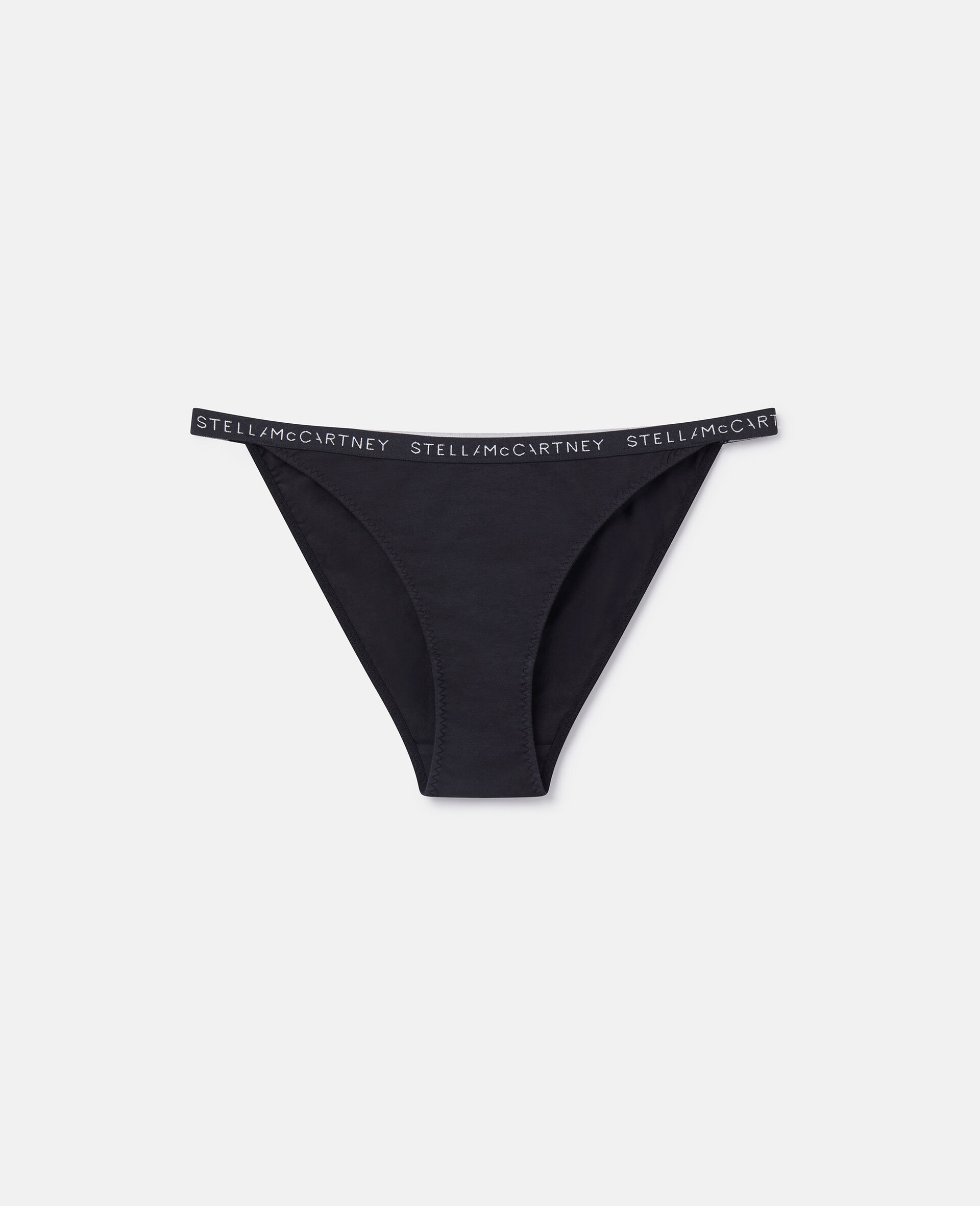Women White Logo Tape String Bikini Briefs | Stella McCartney US