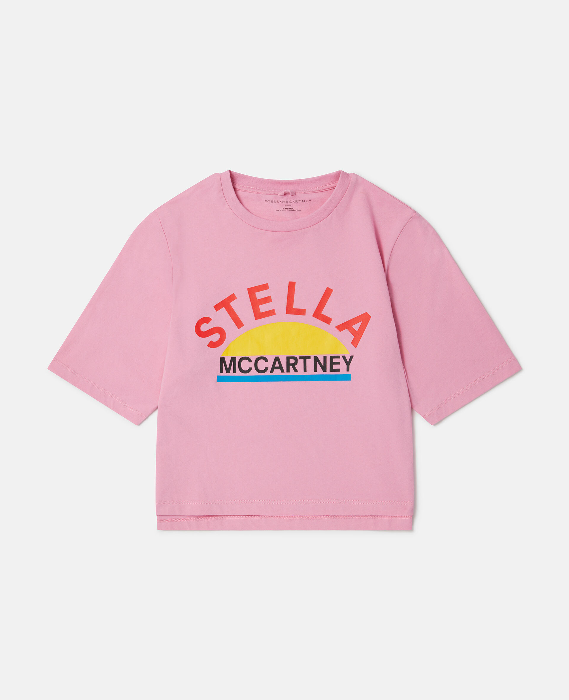 Women 핑크 로고 선라이즈 크롭 티셔츠 Stella Mccartney Kr
