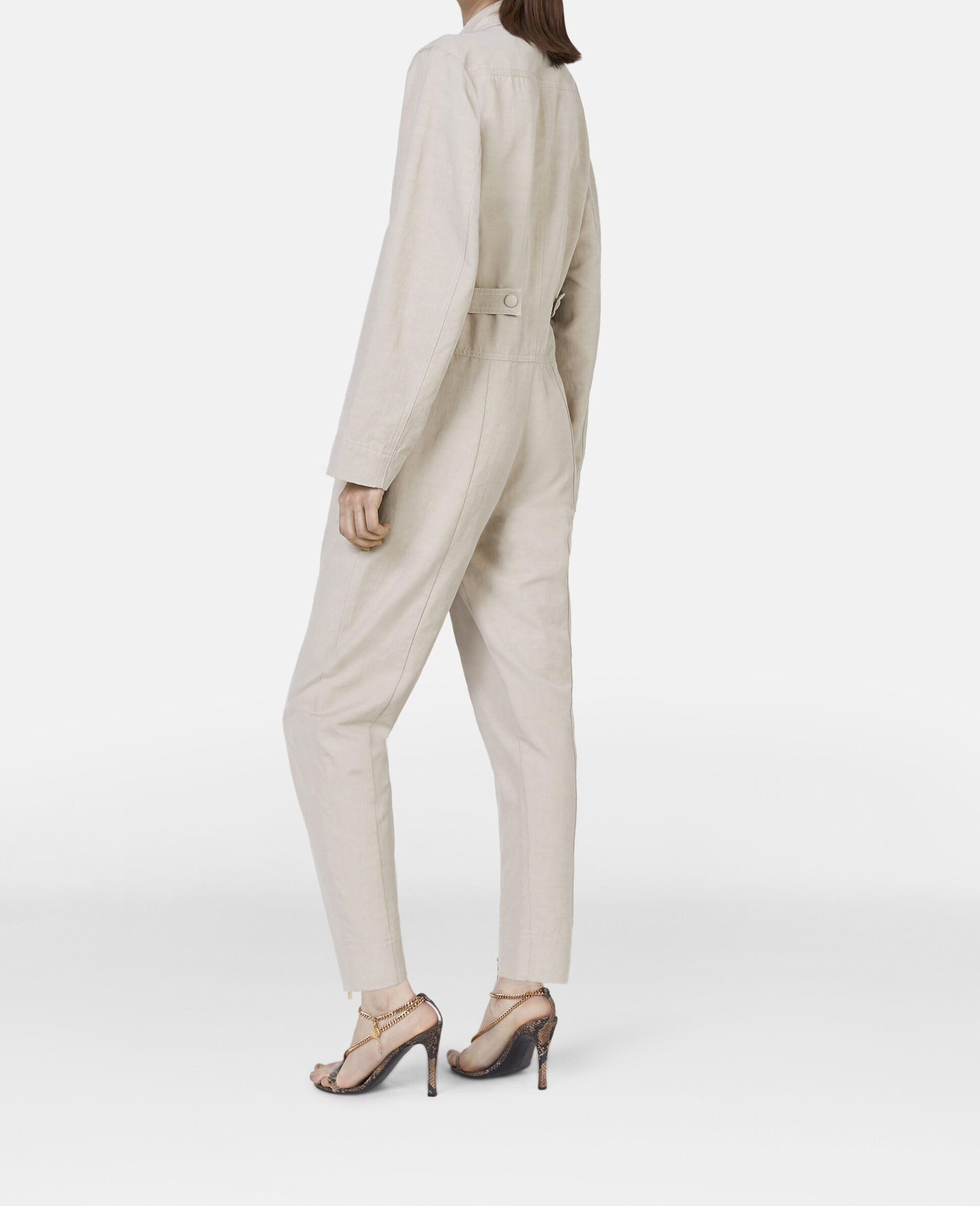 Women Desert Beige Stella Iconics Utility Jumpsuit | Stella McCartney US