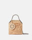 Women NATURAL Falabella Raffia Tiny Tote Bag | Stella McCartney US