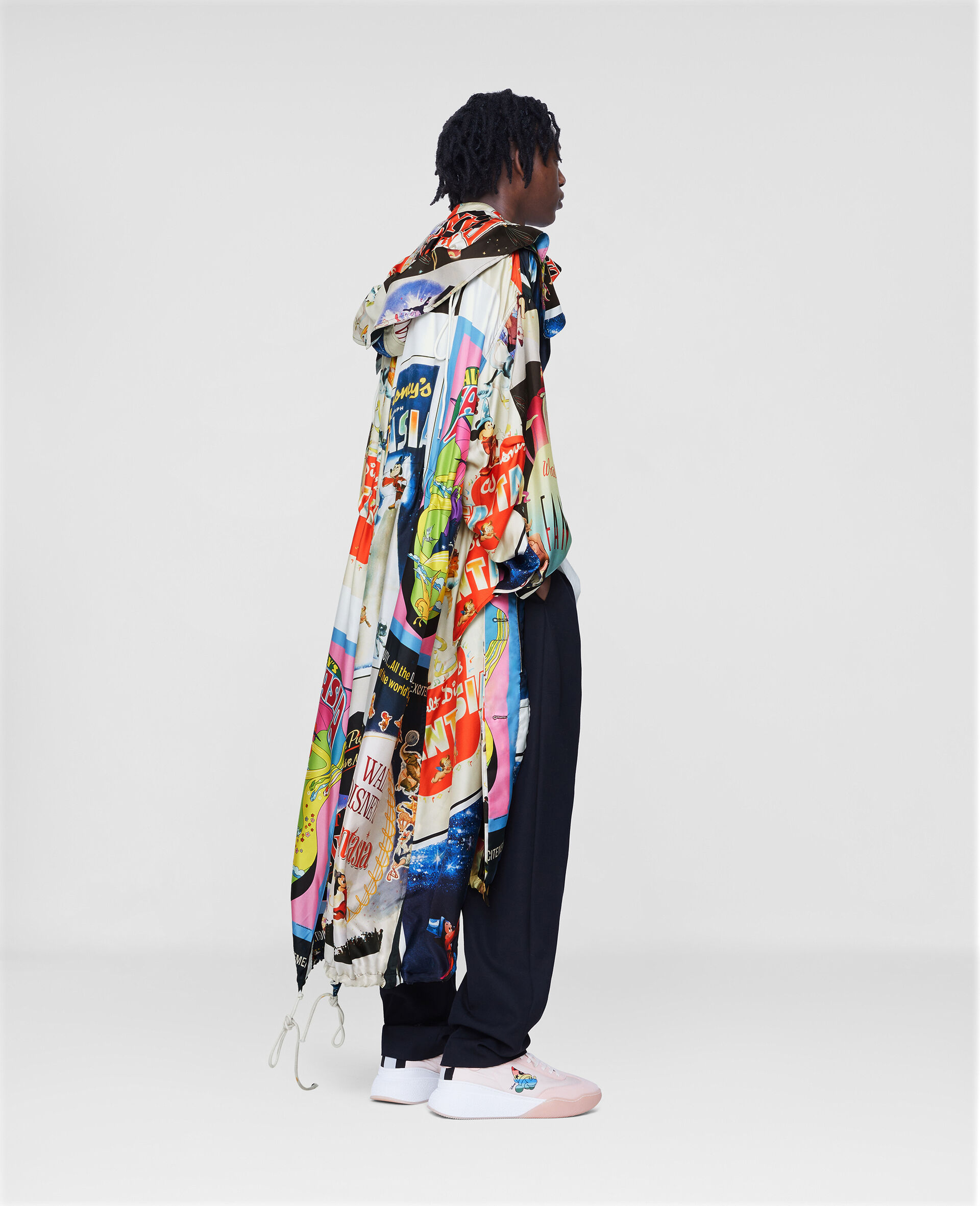 Unisex 멀티컬러 판타지아 포스터 프린트 트렌치 코트 Stella Mccartney Kr