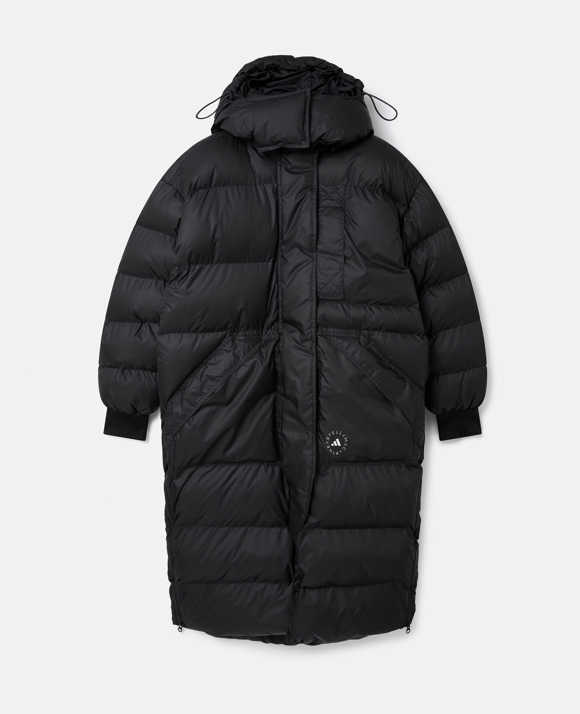 Women Black TrueNature Long Padded Coat | Stella McCartney US