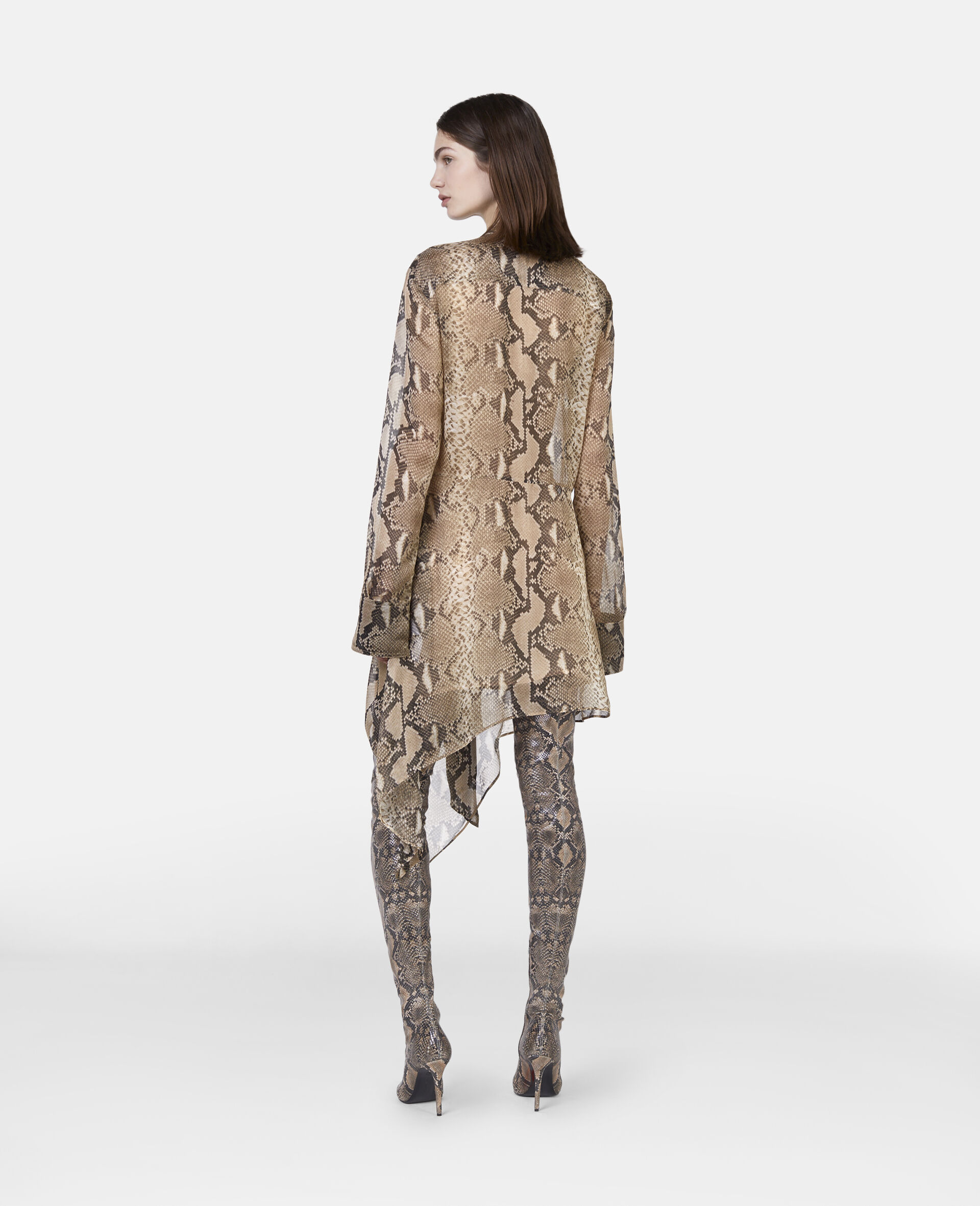Women 파이톤 프린트 실크 쉬폰 드레스 파이톤 프린트 실크 쉬폰 드레스 Stella Mccartney Kr