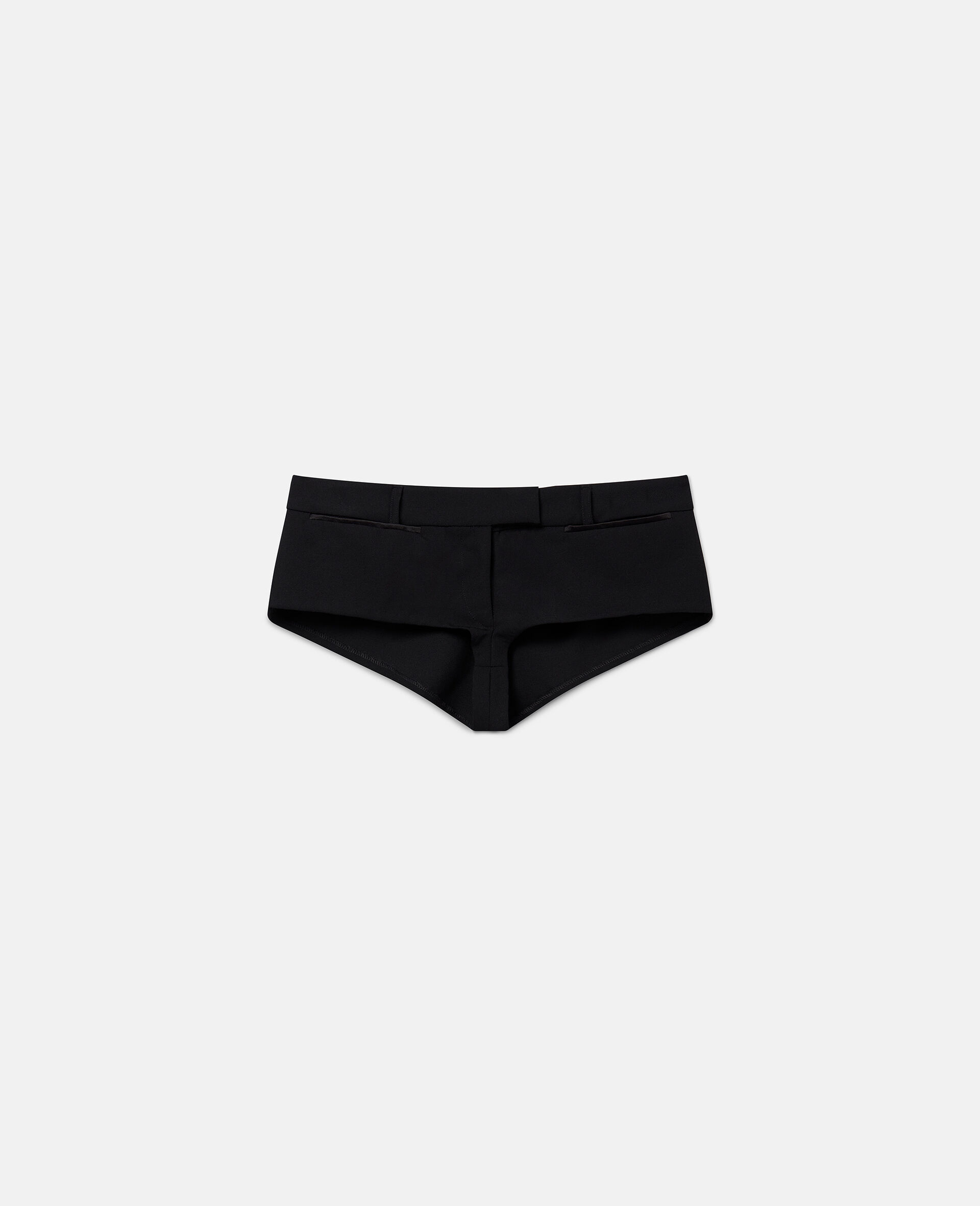 Women Midnight Black Wool Micro Shorts Stella Mccartney Kw