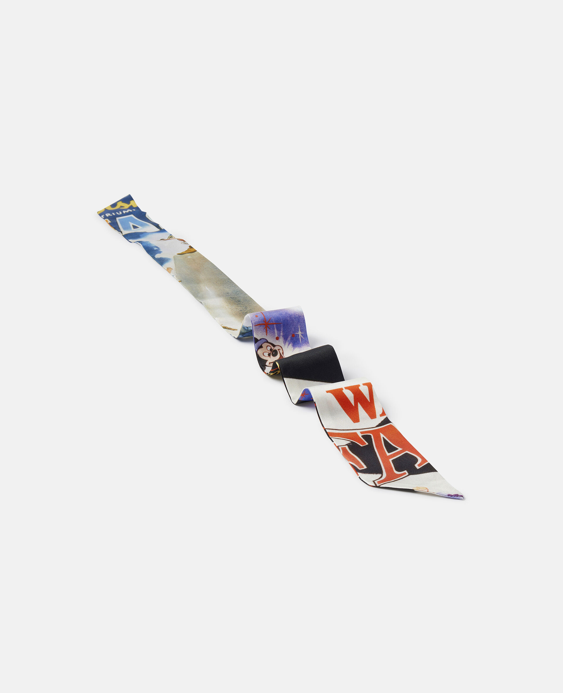 Unisex 멀티컬러 판타지아 포스터 프린트 트윌 스카프 Stella Mccartney Kr