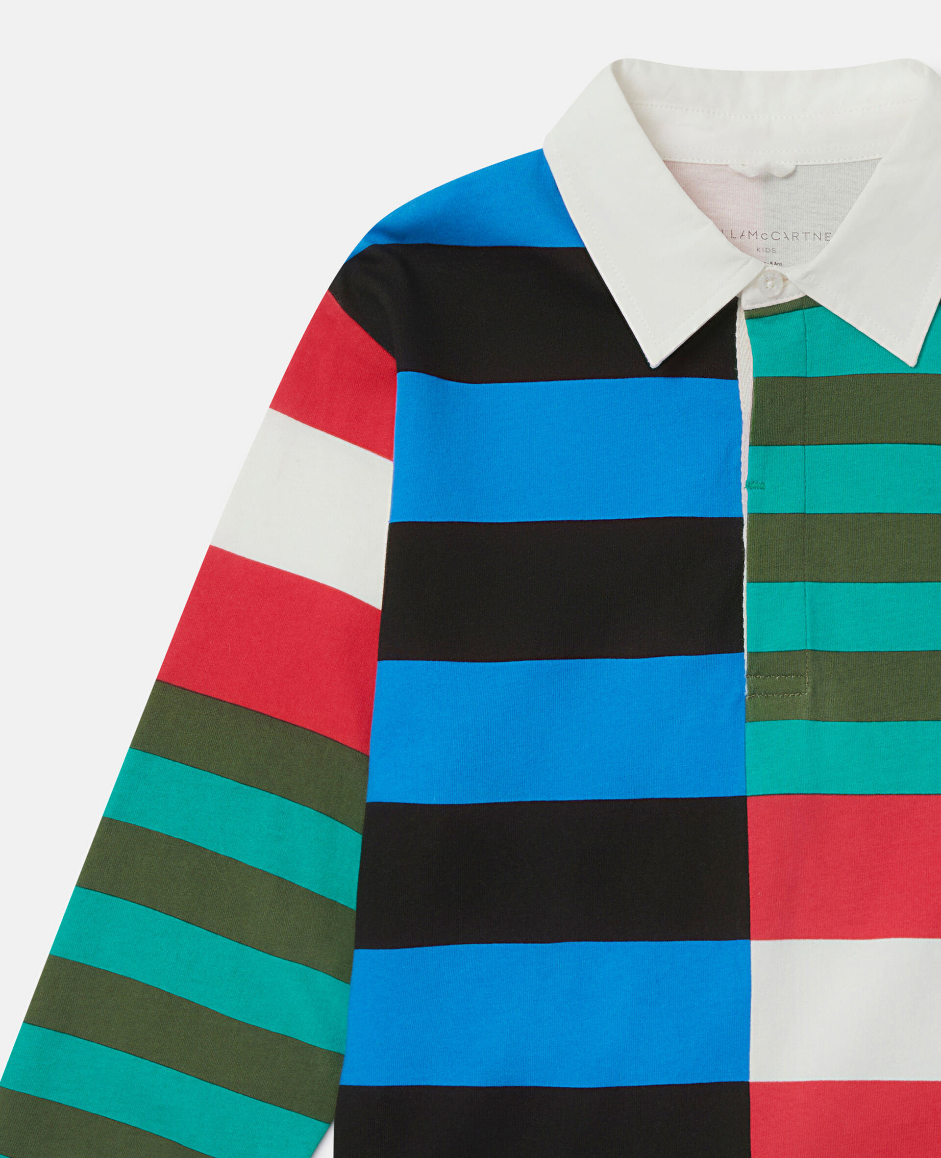 Women Multicolour Variegated Stripe Rugby Top | Stella McCartney US
