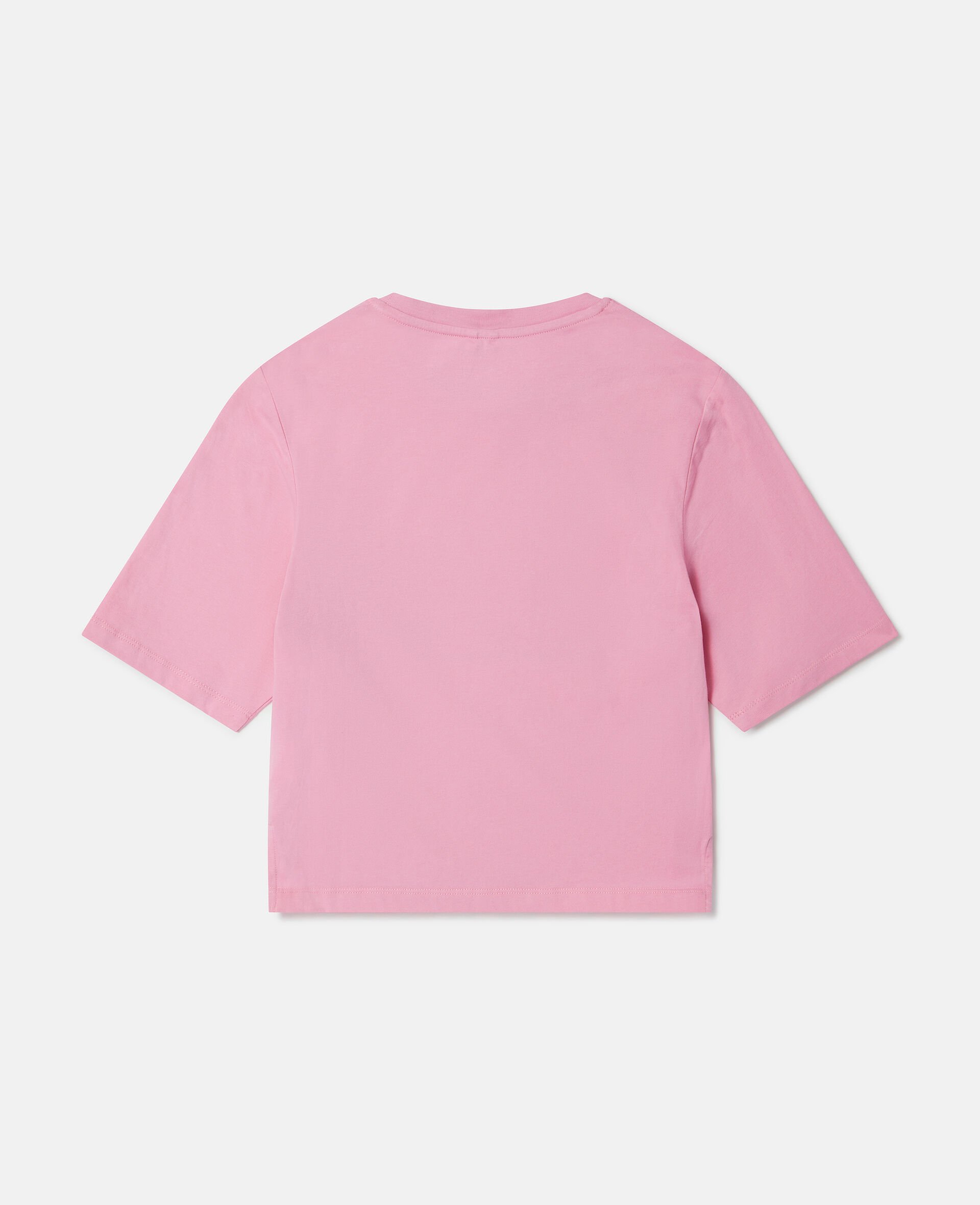 Women 핑크 로고 선라이즈 크롭 티셔츠 Stella Mccartney Kr