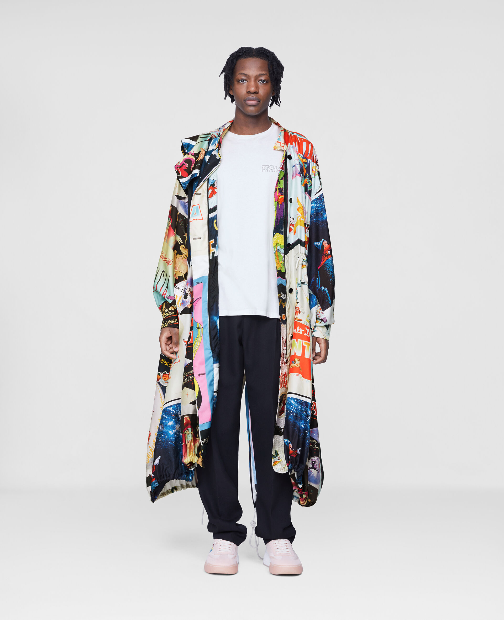 Unisex 멀티컬러 판타지아 포스터 프린트 트렌치 코트 Stella Mccartney Kr