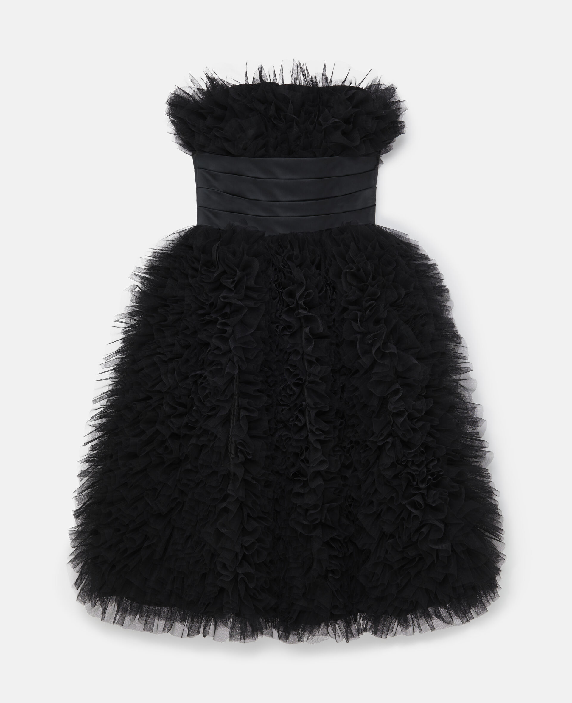 Women 미드나잇 블랙 패널 웨이스트 태피터 미디 드레스 Stella Mccartney Kr