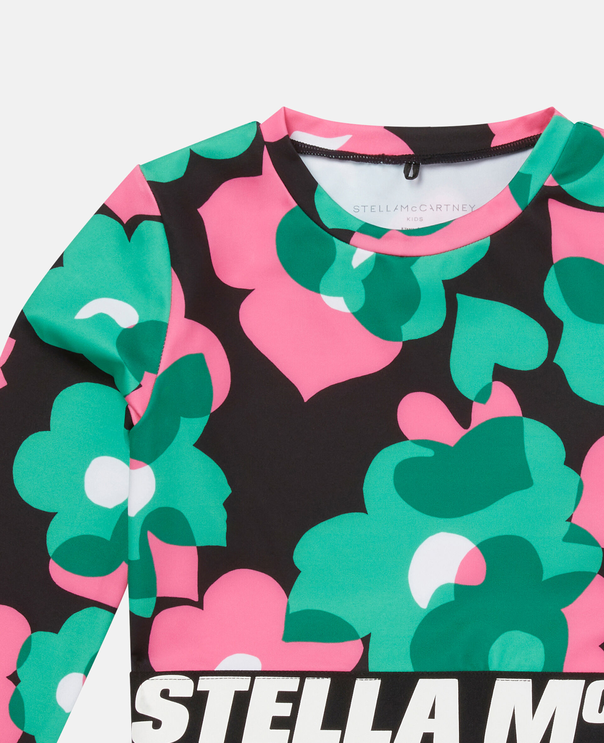 Crop Top Mit Blumen Print Und Active Logo In Mehrfarbig Für Women