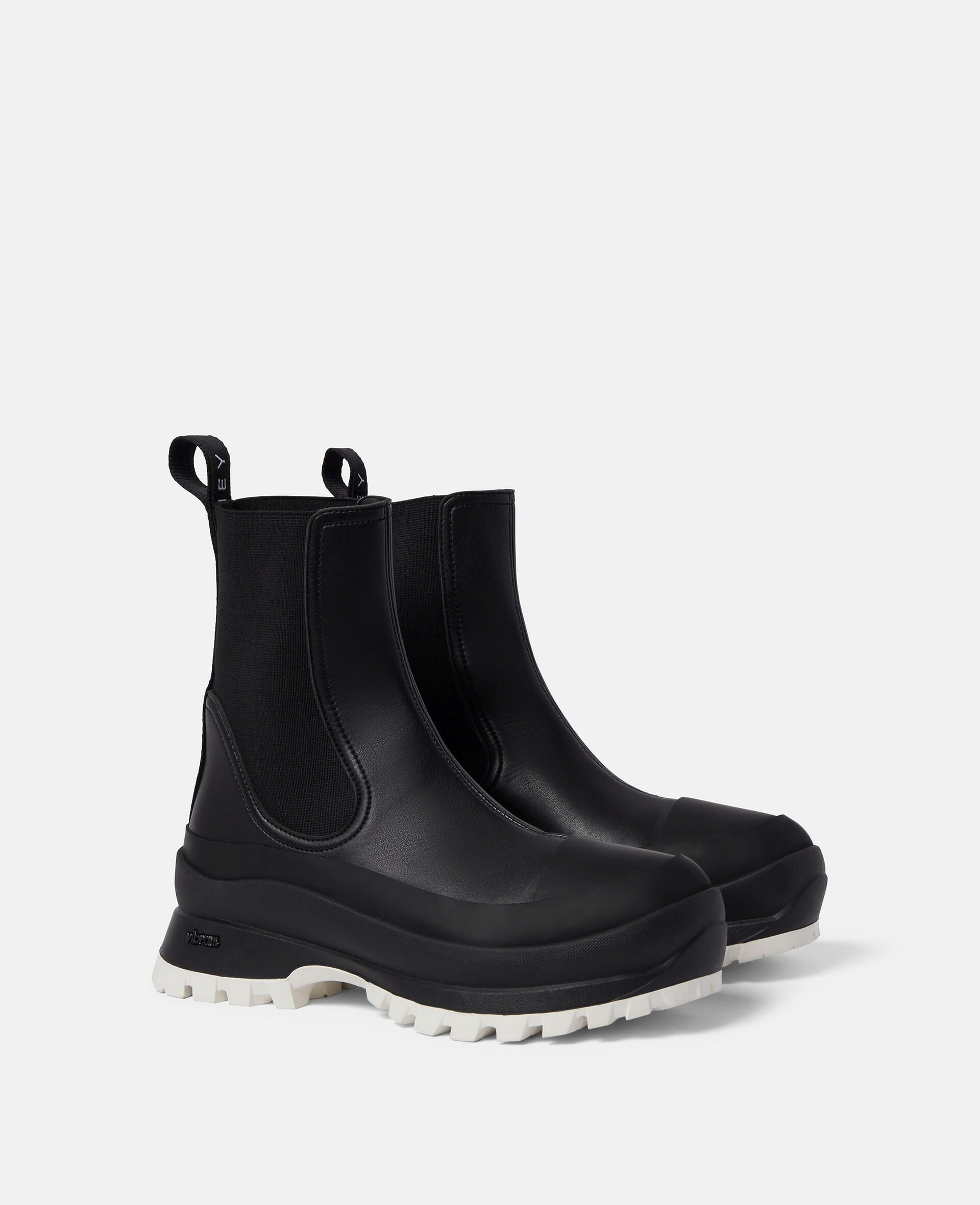 Women Black Trace Chelsea Boots | Stella McCartney US