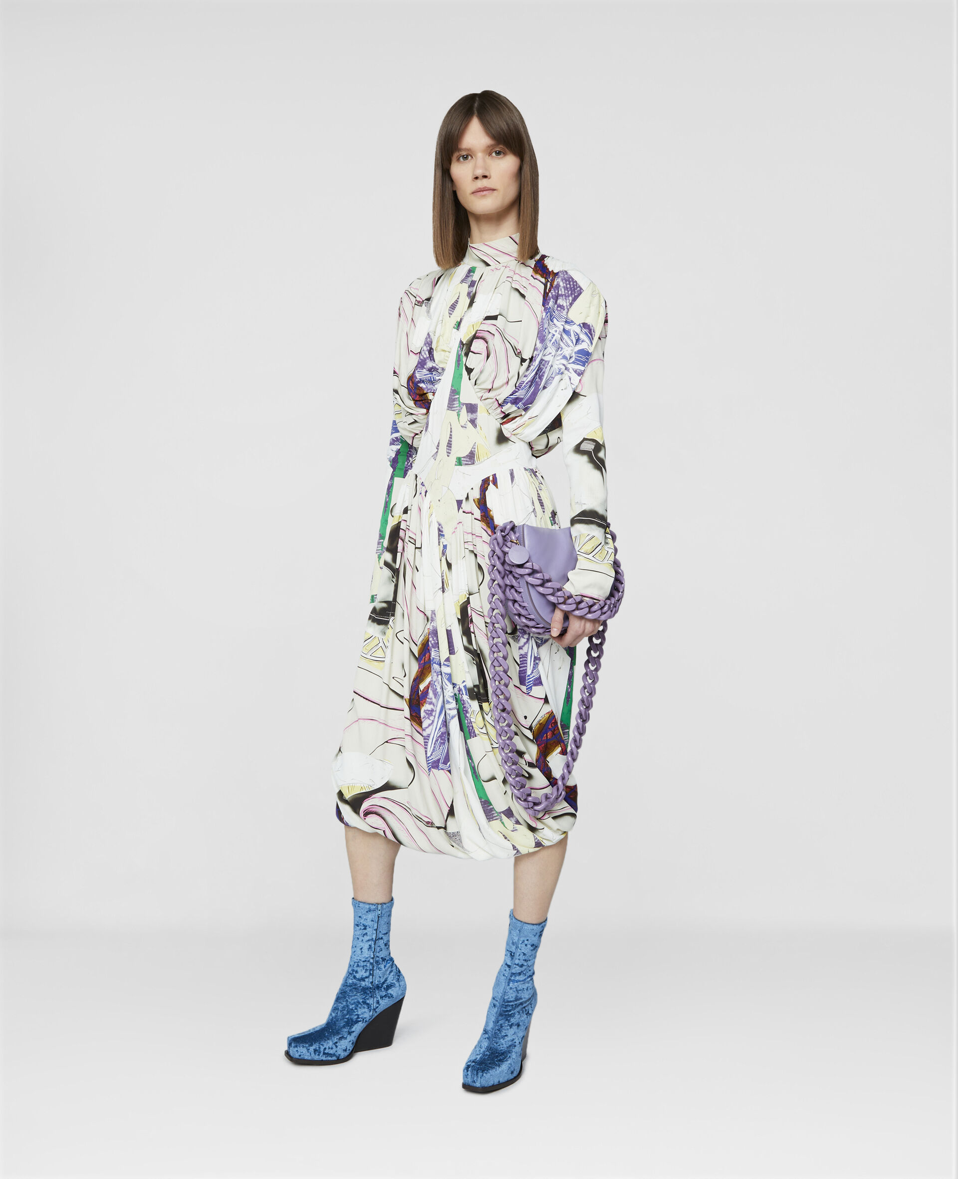 Women 멀티컬러 프랭크 스텔라 Ahab 스타일 프린트 드레스 Stella Mccartney Kr