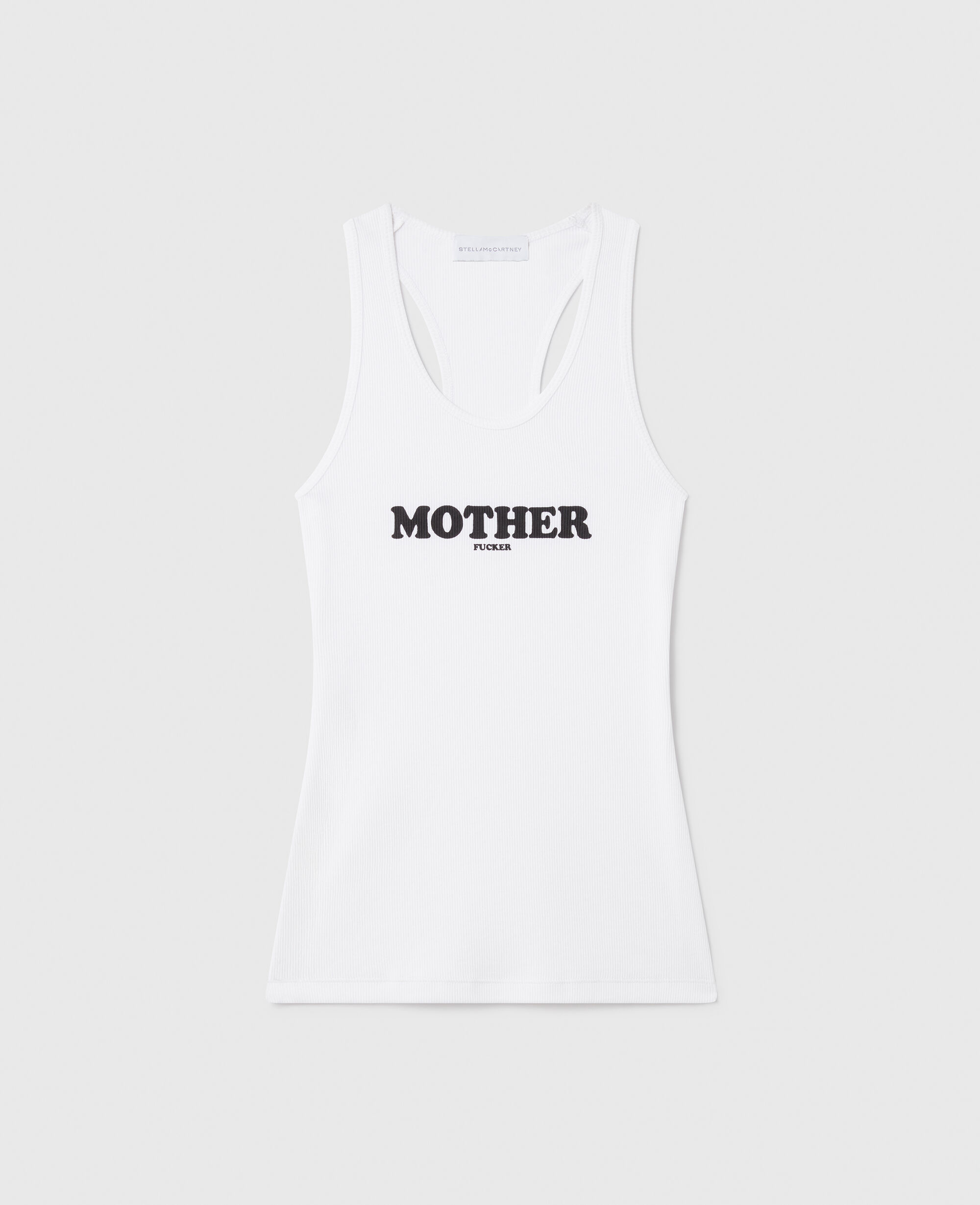 Women White Mother Fucker Tank Top | Stella McCartney US Women White Mother Fucker Tank Top | Stella McCartney US
