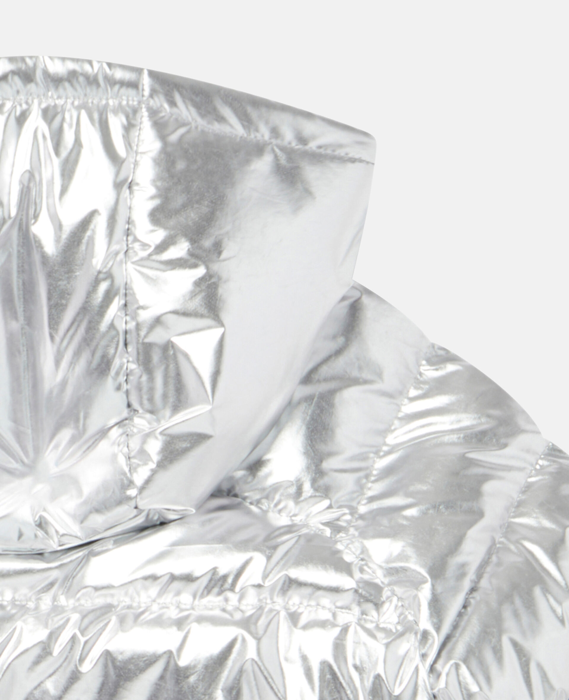 Women Silver Metallic Silver Puffer Jacket | Stella McCartney US